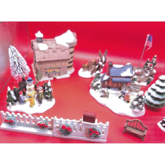 Holiday | 12 Piece Misc Christmas Village Items Lt3 | Poshmark